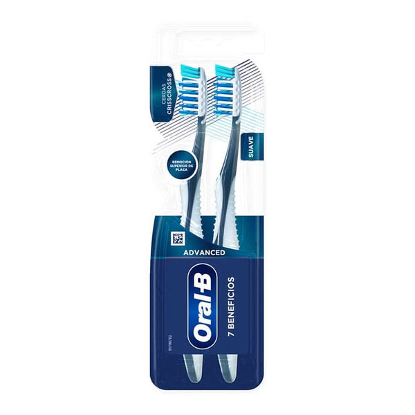 Oral-B Advanced 7 Beneficios Cepillo Dental Suave 2 Unidades – AhKimPech