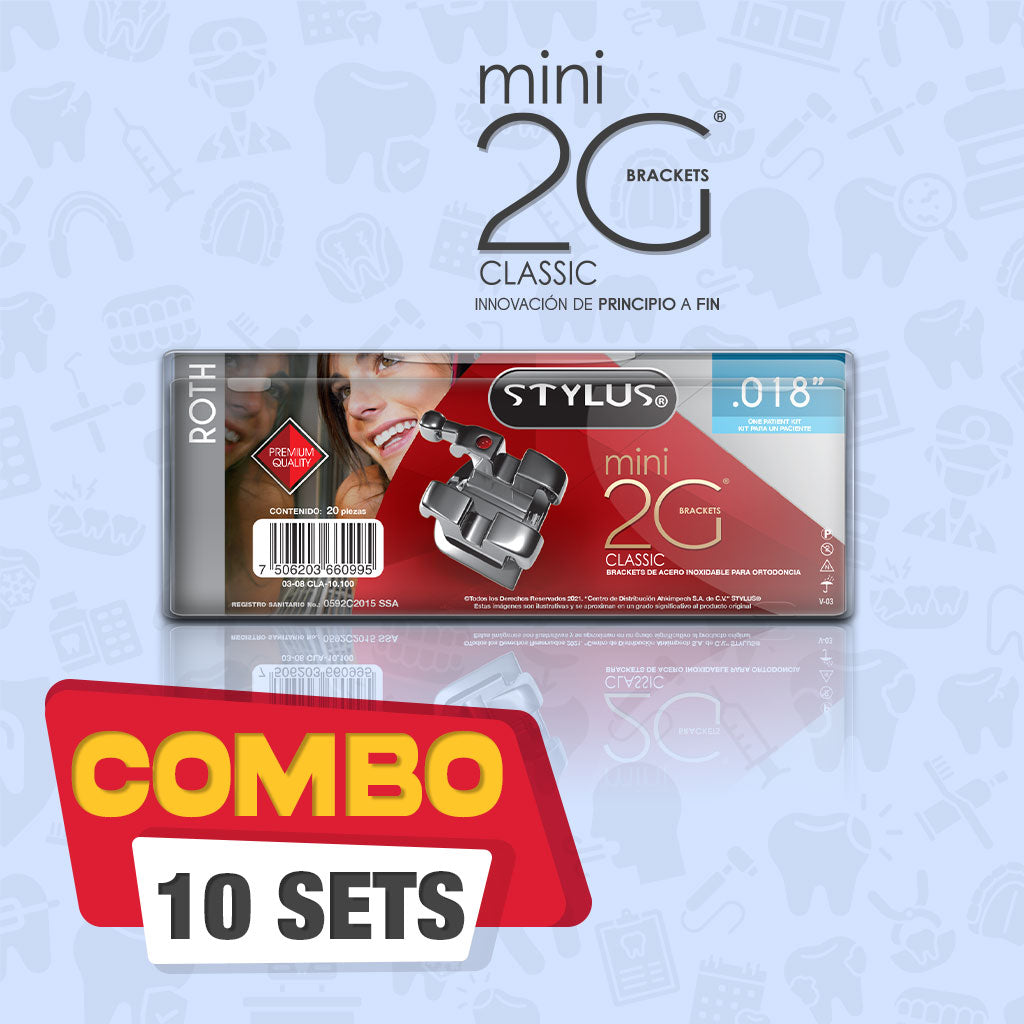 Combo 10 Sets de Brackets Mini Roth 3G .018 / .022 – AhKimPech